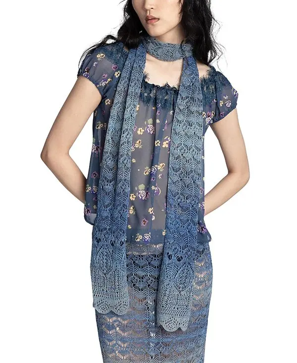 Anna Sui Ombre Space Dye Scarf - Twilight