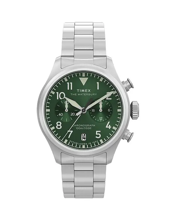 TIMEX Waterbury Ace Chronograph - Stainless Steel