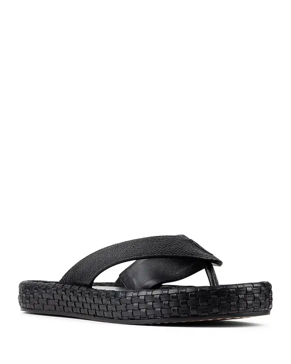 DONALD PLINER Dasara Thong Platform Sandals - Black