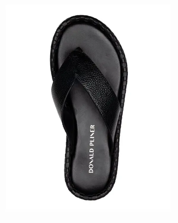 DONALD PLINER Dasara Thong Platform Sandals - Black