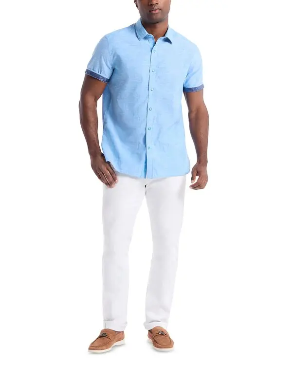Robert Graham Sutton Textured Woven Shirt - Blue