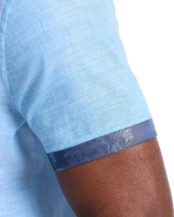 Robert Graham Sutton Textured Woven Shirt - Blue