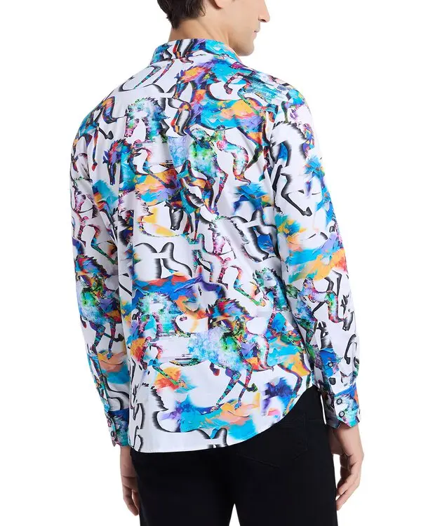 Robert Graham Mane Event Abstract Print Woven Shirt - Multi
