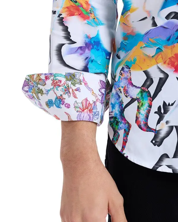Robert Graham Mane Event Abstract Print Woven Shirt - Multi