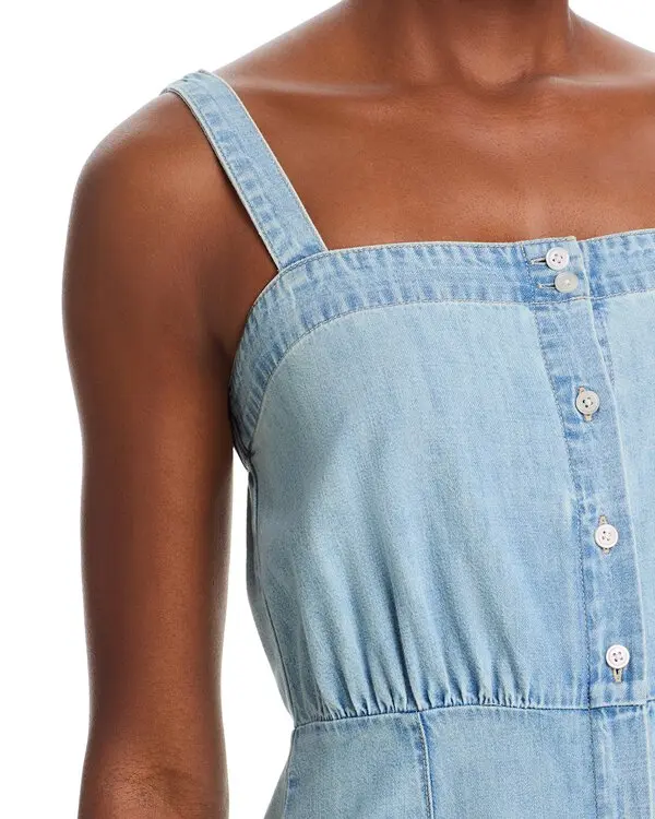 Veronica Beard Delondra Denim Shirtdress