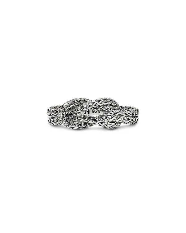 John Hardy Love Knot Woven Ring - Silver