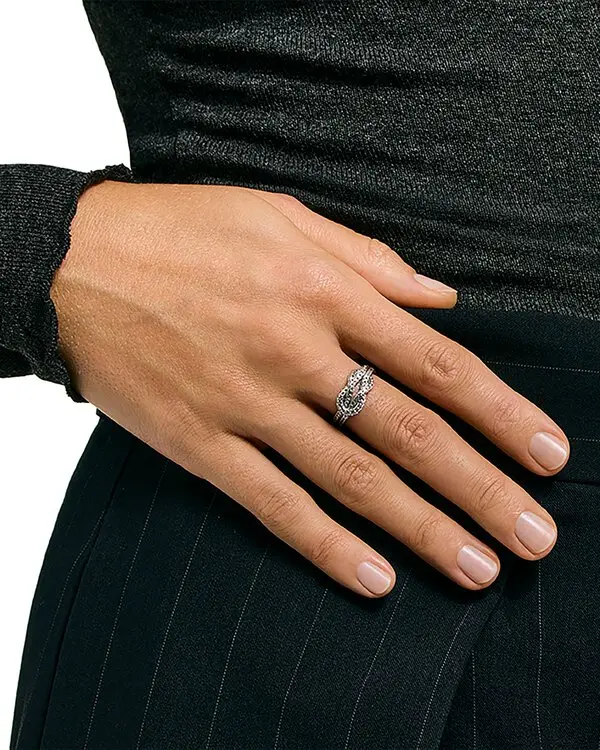 John Hardy Love Knot Woven Ring - Silver
