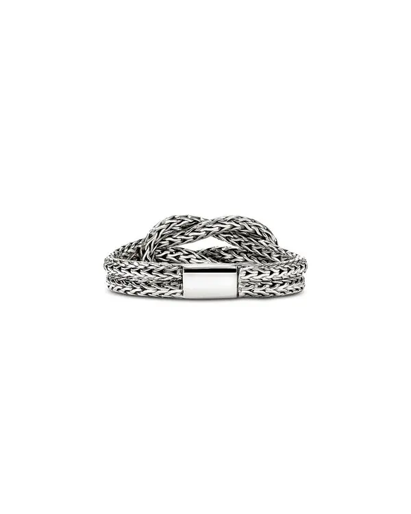 John Hardy Love Knot Woven Ring - Silver