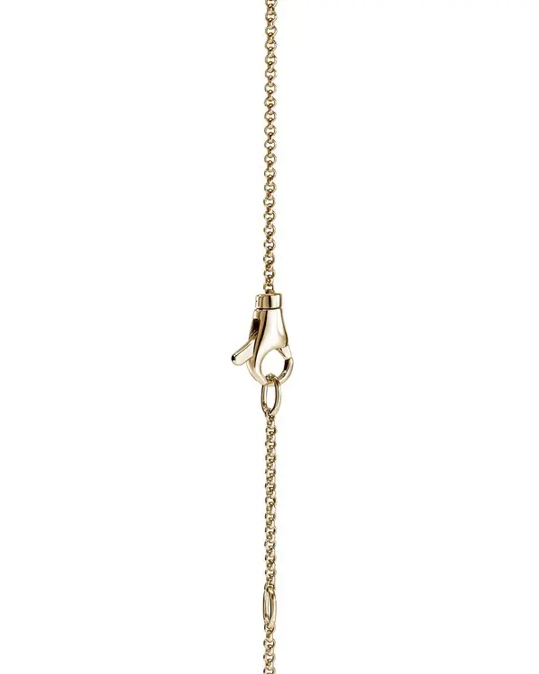 John Hardy 14k Yellow Lab Grown Diamond Solitaire Pendant Necklace - Gold