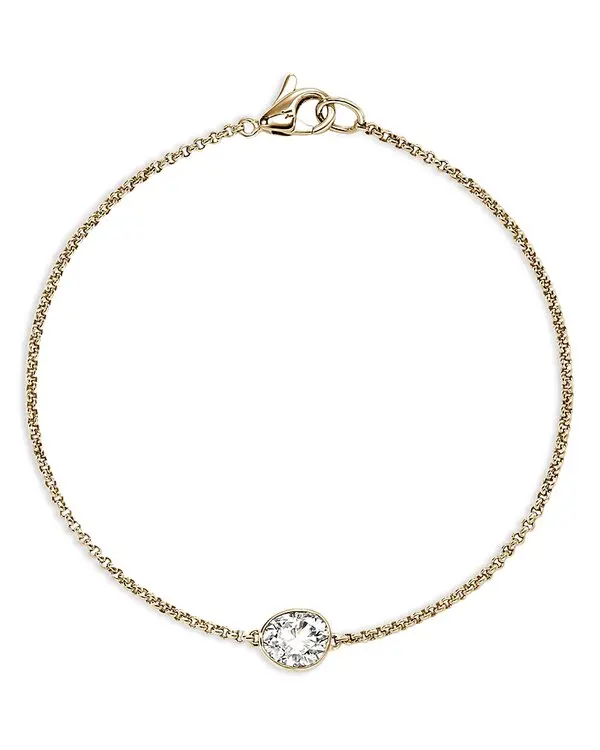 John Hardy 14k Yellow Diamond Chain Bracelet - Gold