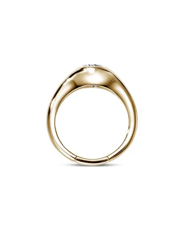 John Hardy 14k Yellow Lab Grown Diamond Oval Solitaire Ring - Gold