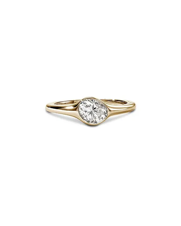 John Hardy 14k Yellow Lovestruck Lab Grown Diamond Oval Solitaire Ring - Gold