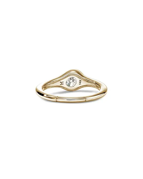 John Hardy 14k Yellow Lovestruck Lab Grown Diamond Oval Solitaire Ring - Gold