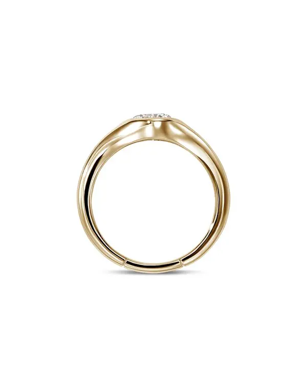 John Hardy 14k Yellow Lovestruck Lab Grown Diamond Oval Solitaire Ring - Gold