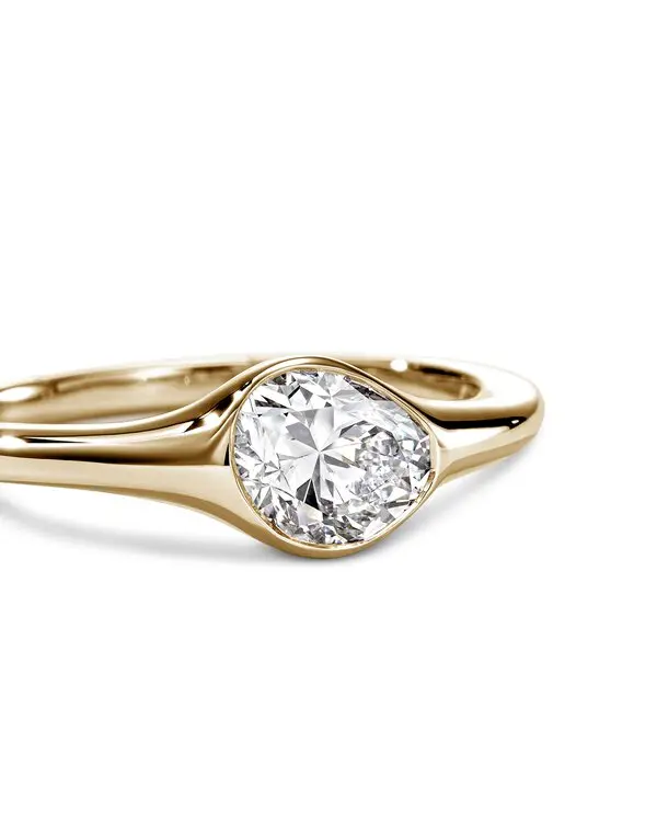 John Hardy 14k Yellow Lovestruck Lab Grown Diamond Oval Solitaire Ring - Gold