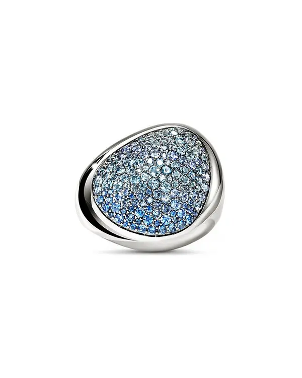 John Hardy Sterling Gemstone Ombre Pebble Ring - Silver