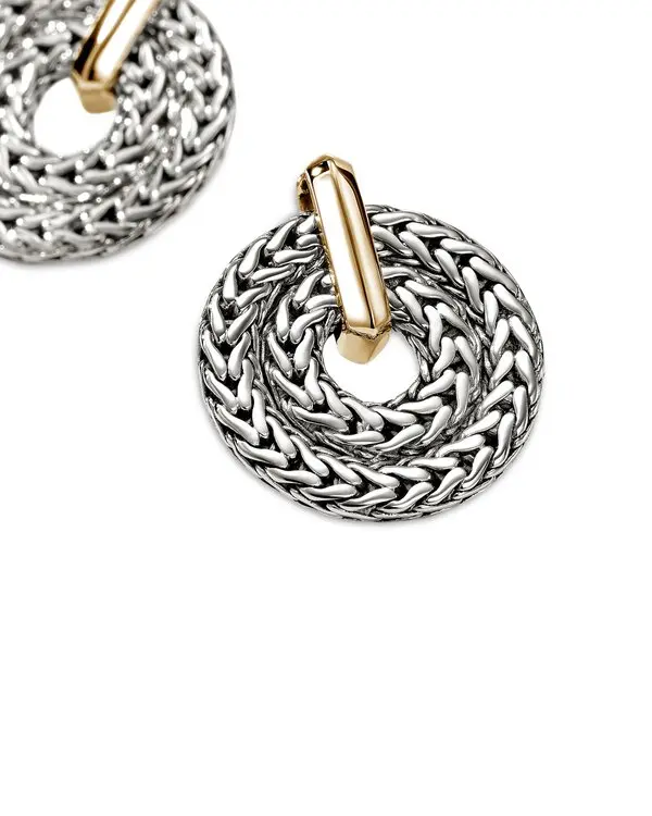John Hardy Icon Woven Link Drop Earrings - Silver