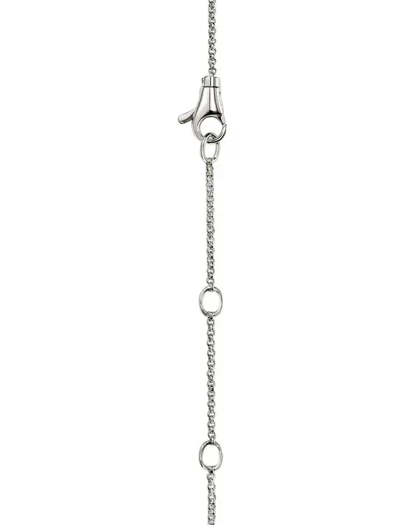 John Hardy Sterling Icon Diamond Pyramid Pendant Necklace - Silver