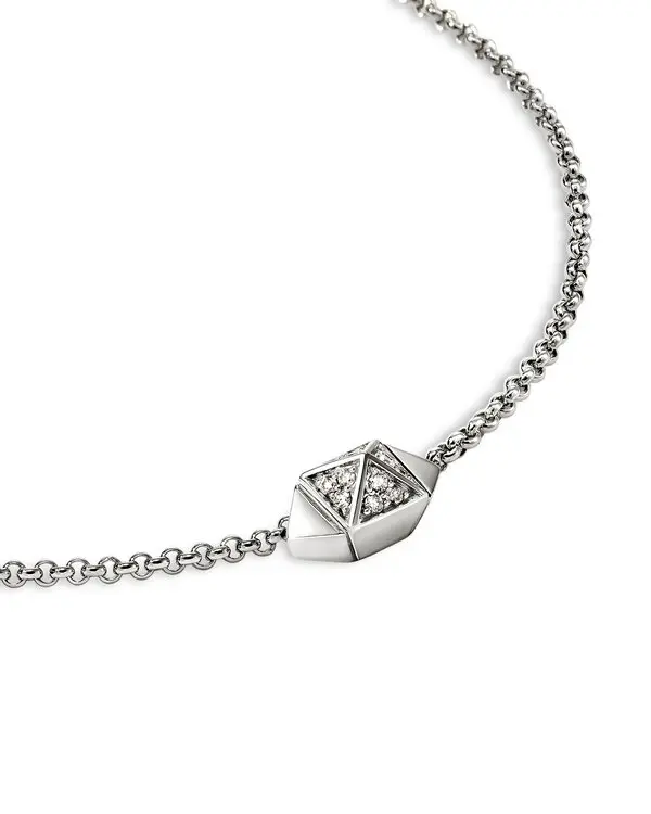 John Hardy Sterling Icon Diamond Pyramid Pendant Necklace - Silver