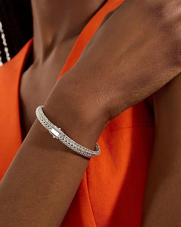 John Hardy Icon Reversible Woven Bracelet - Silver