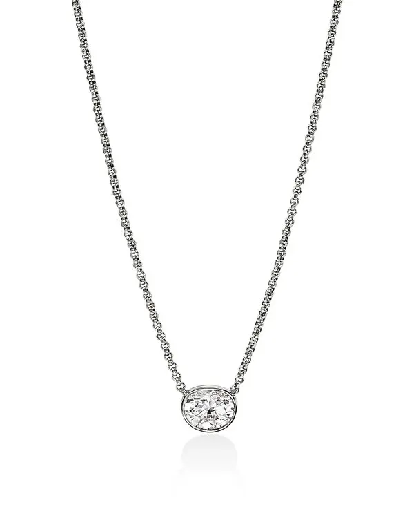 John Hardy Sterling Lab Grown Diamond Pendant Necklace - Silver