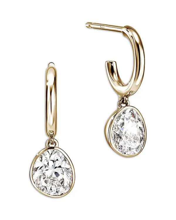 John Hardy 14k Yellow Lovestruck Lab Grown Diamond Earrings - Gold