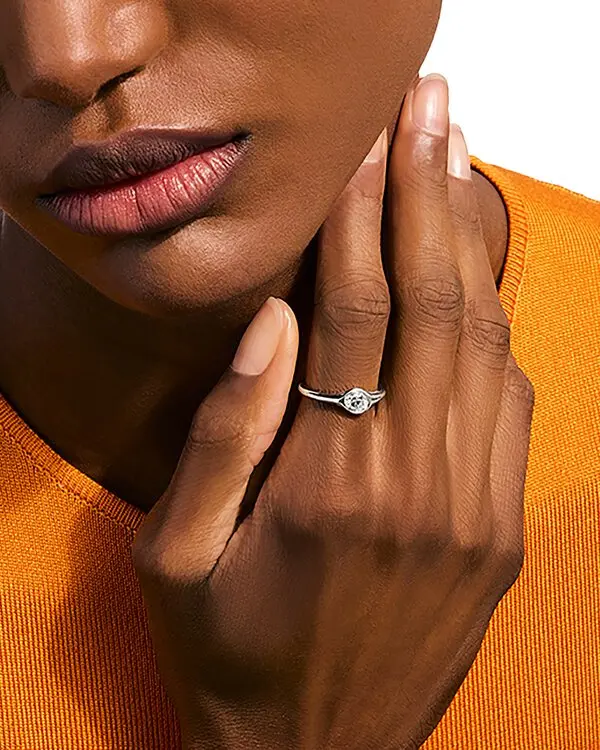 John Hardy Lovestruck Lab Grown Diamond Ring - Silver