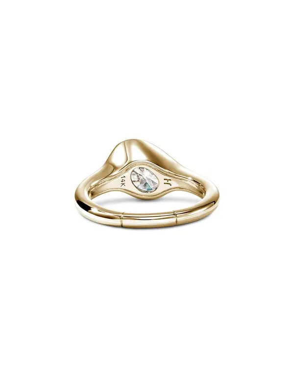 John Hardy 14k Yellow Lovestruck Lab Grown Diamond Oval Solitaire Ring - Gold