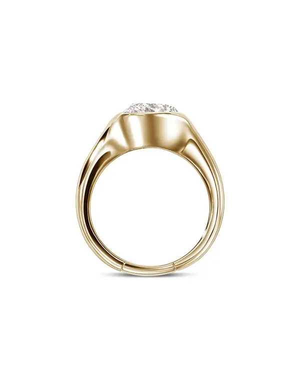 John Hardy 14k Yellow Lovestruck Lab Grown Diamond Oval Solitaire Ring - Gold