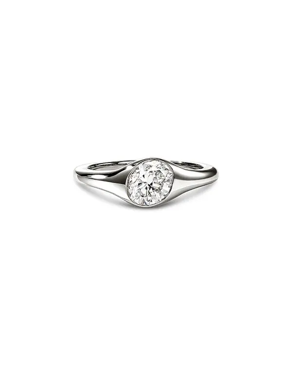 John Hardy Lovestruck Oval Solitaire Ring - Silver