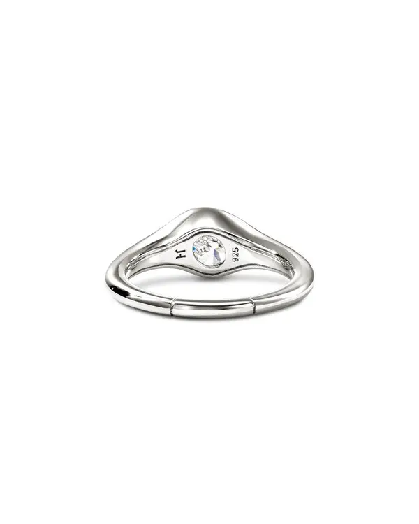John Hardy Lovestruck Oval Solitaire Ring - Silver