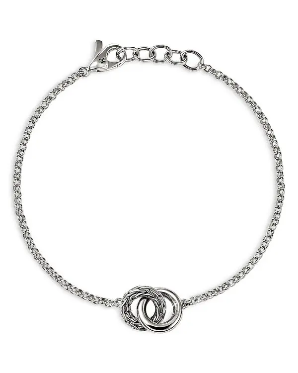 John Hardy Interlocking Circle Chain Bracelet - Silver