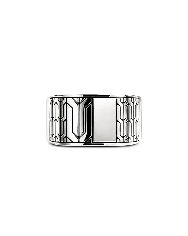 John Hardy Icon 50 Signet Ring - Silver