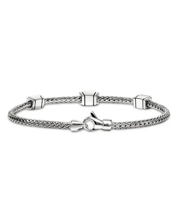 John Hardy Icon Diamond Pyramid Custer Chain Bracelet - Silver