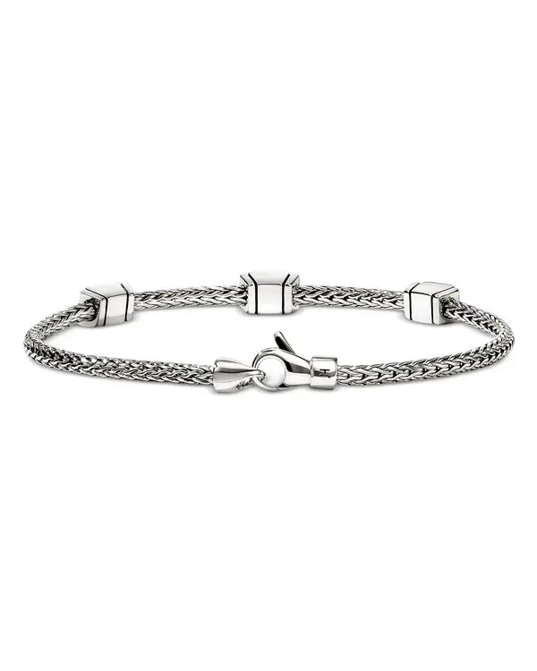 John Hardy 14k Yellow Gold & Sterling Icon Diamond Bracelet - Silver