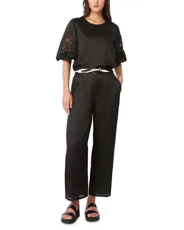 Max Mara Cropped Ramie Pants