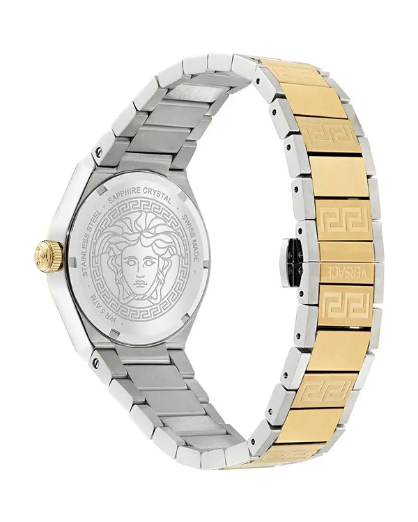Versace V-auria 35mm Watch - Two Tone