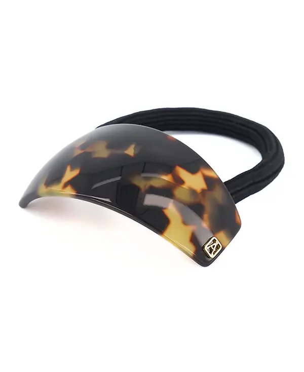 Alexandre De Paris Pont Marie Ponytail Holder - Dark Tortoiseshell
