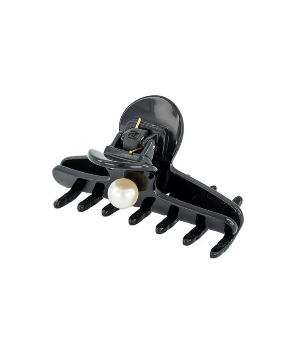 Alexandre De Paris Blanche Pearl Acetate Hair Claw Clip - Black