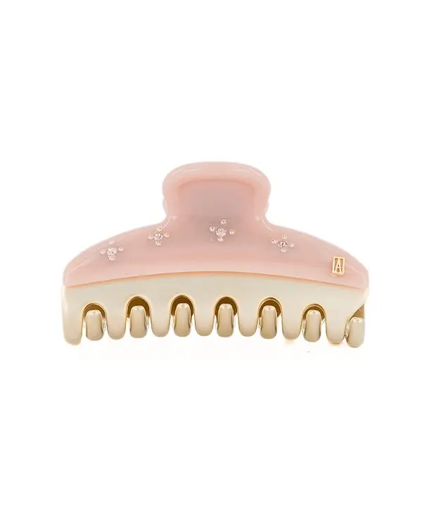 Alexandre De Paris Vendome Hair Claw Clip With Swarovski Crystals - Pink