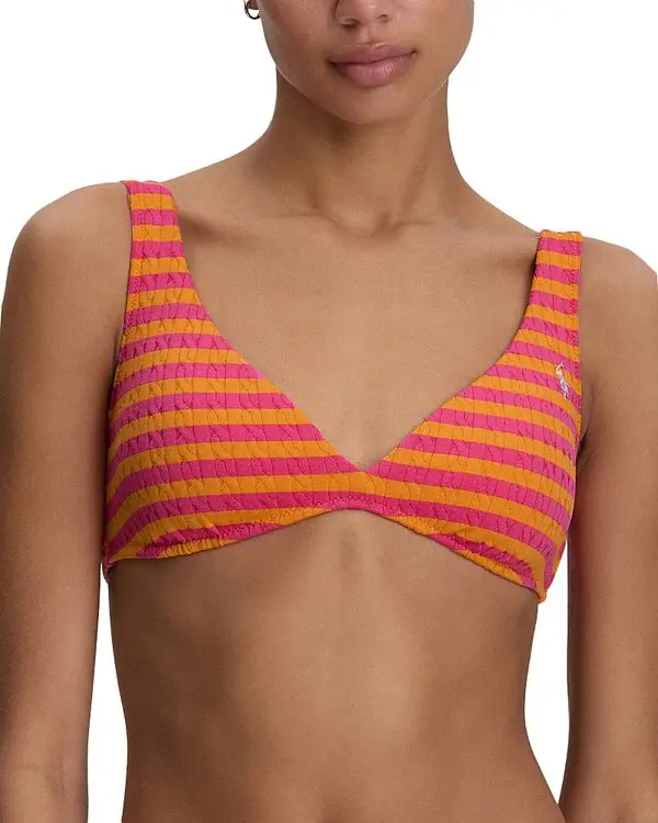 Polo Ralph Lauren V Neck Bikini Top - Desert Pink