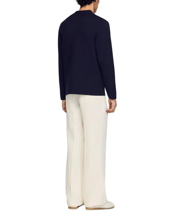 Sandro Crochet Flower Cardigan Sweater