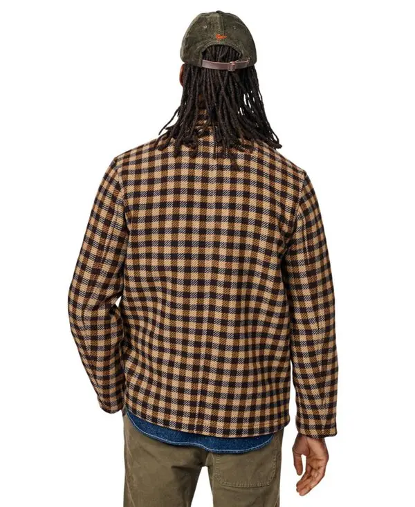 AUBIN Nettleham Shirt Jacket - Brown Gingham
