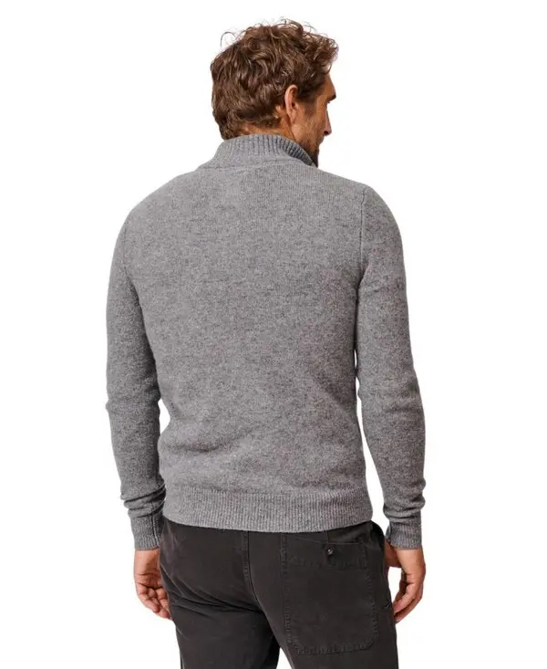AUBIN Pepper Lambswool Zip Neck Sweater