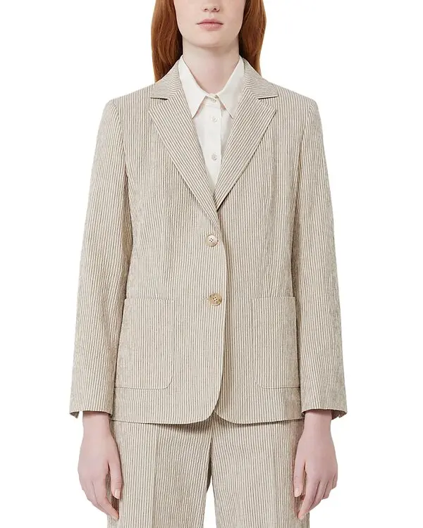 Max Mara Wkdaletta Seersucker Blazer
