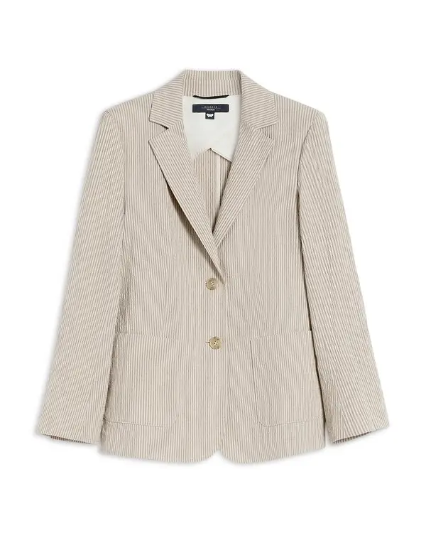 Max Mara Wkdaletta Seersucker Blazer