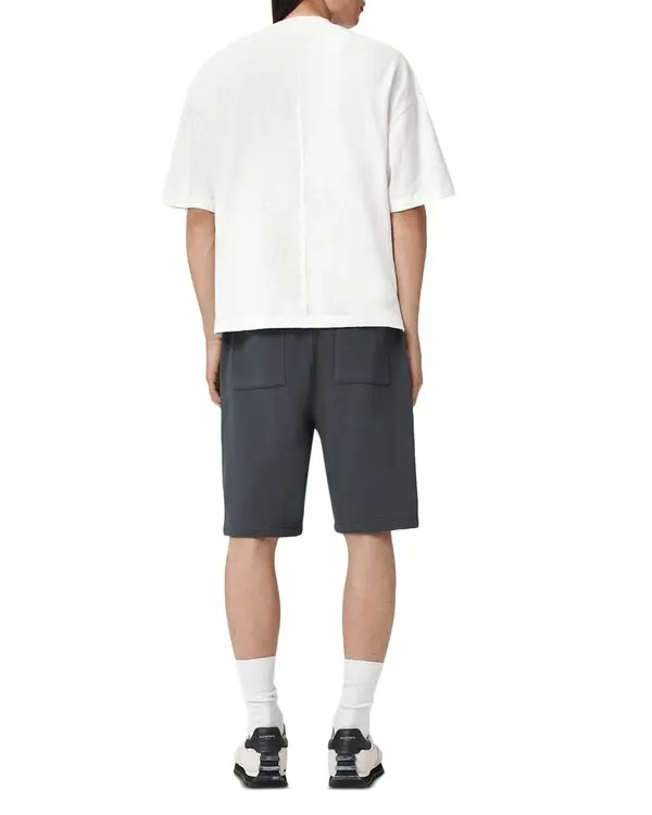 ALLSAINTS Regular Fit 8.7" Drawstring Sweat Shorts - Washed Black