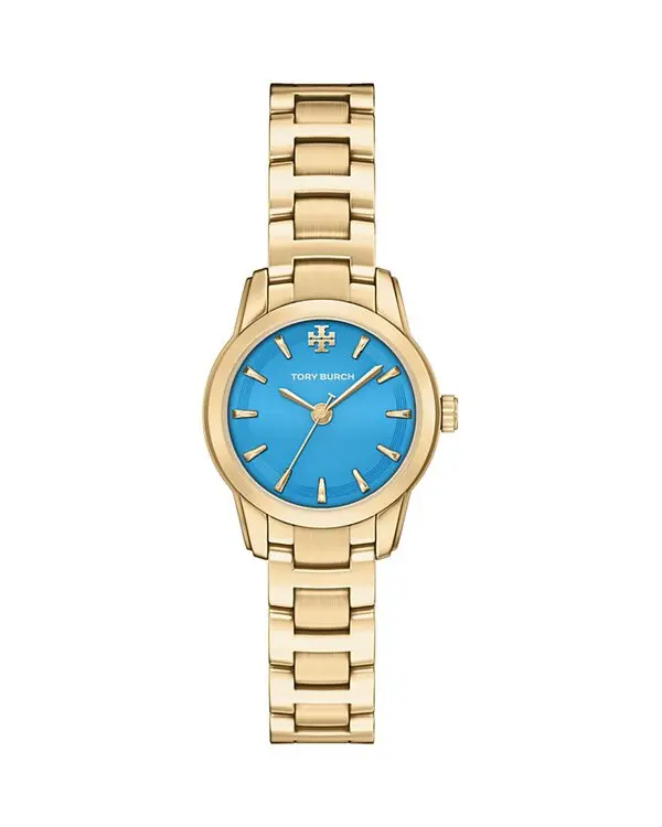 Tory Burch Small Miller Watch - Blue/pale Gold