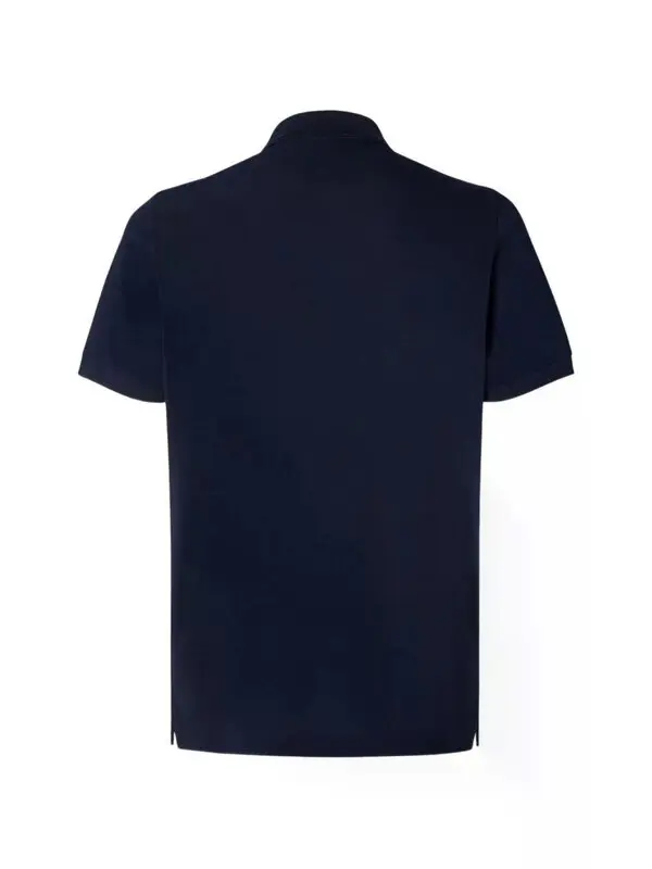 Fendi Ff-embroidered Polo Shirt - Blue