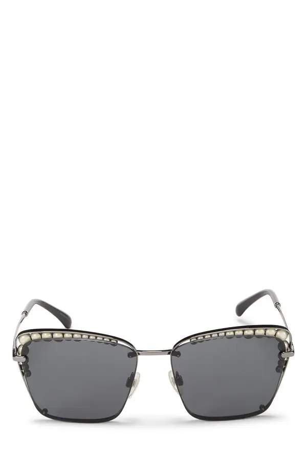 Chanel Metal Aviator Sunglasses - Grey